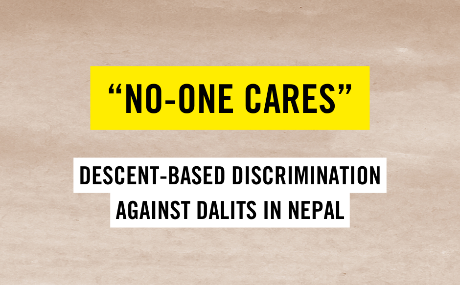 Systemic descent-based discrimination against Dalits needs urgent ...
